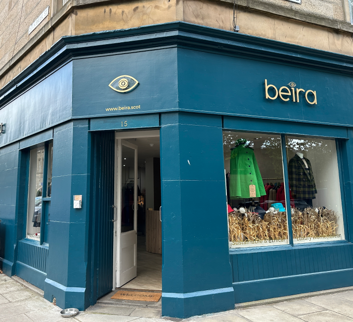 Beira Sustainable Luxury Fashion. Designed in Scotland. Made in Italy.